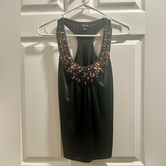 Iz Byer | Tops | Beaded Tank Top | Poshmark